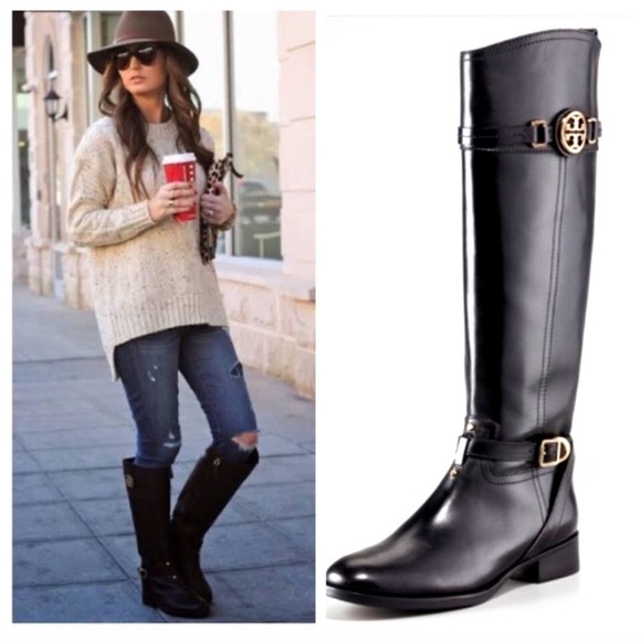 Tory Burch | Shoes | Tory Burch Calista Leather Riding Boots | Poshmark